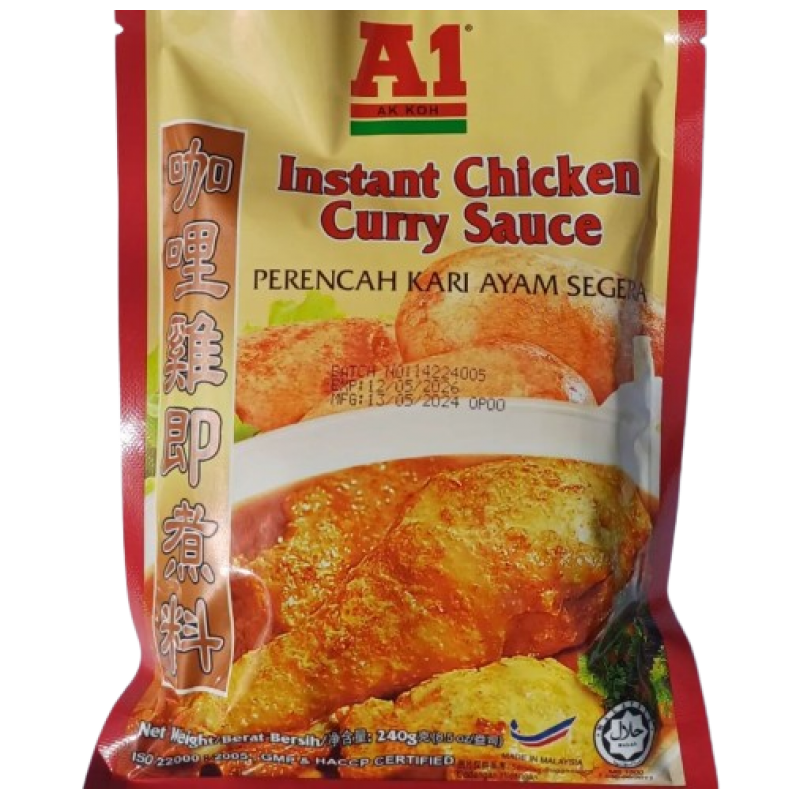 A1 AK KOH CURRY CHICKEN SAUCE 240G/PKT