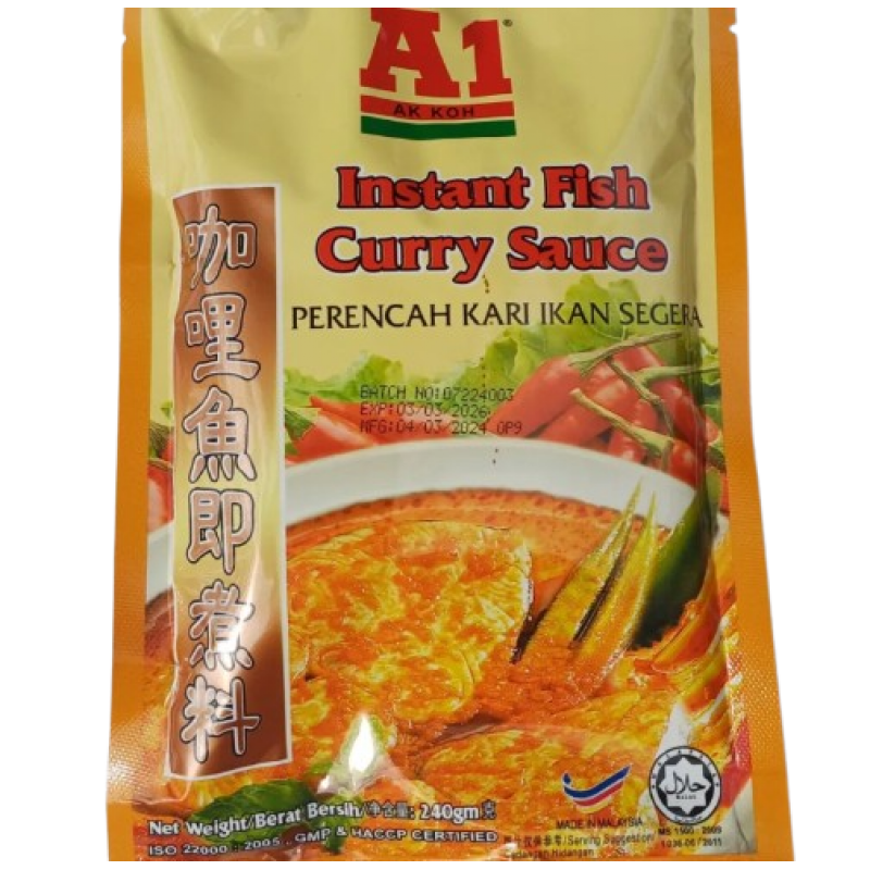 A1 AK KOH CURRY FISH SAUCE 240G/PKT